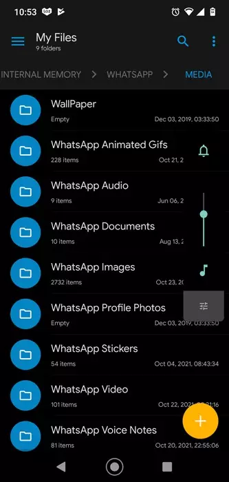 Знайти завантажені файли Android Solid File Explorer