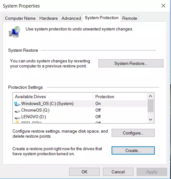 สำรองข้อมูล-กู้คืน-windows-registry-system-protection