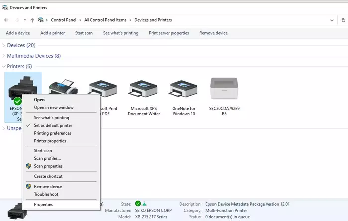 Su'e Ip Address Network Printer Find