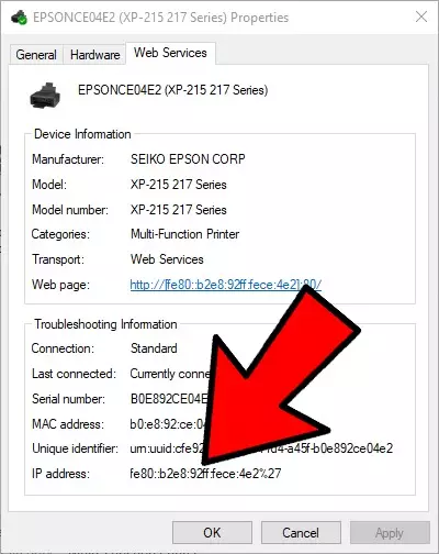 Su'e Ip Address Network Printer Control Panel