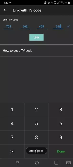 Як передати Youtube з телефону на комп’ютер за допомогою Tv Code