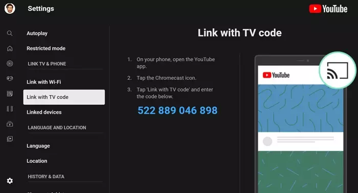 Cast Youtube Telefon Lil Pc Custom Linke Bil Tv Code