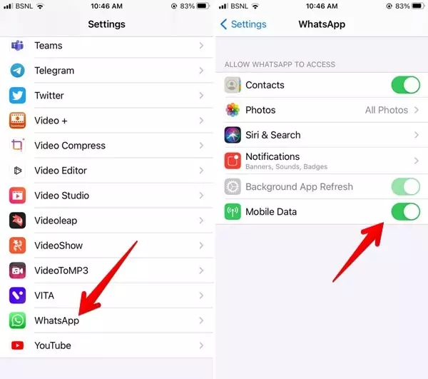 Whatsapp Povolit na mobilních datech