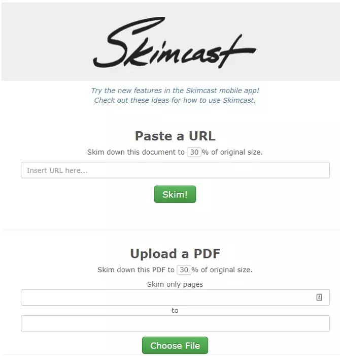 Amathuluzi Angcono Kakhulu Fingqa Umbhalo We-Skimcast eku-inthanethi