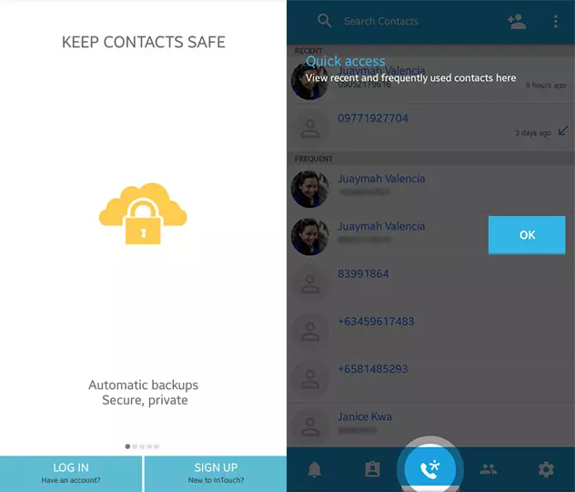 Contacts Transfer Backup Sync - Intouch Android App