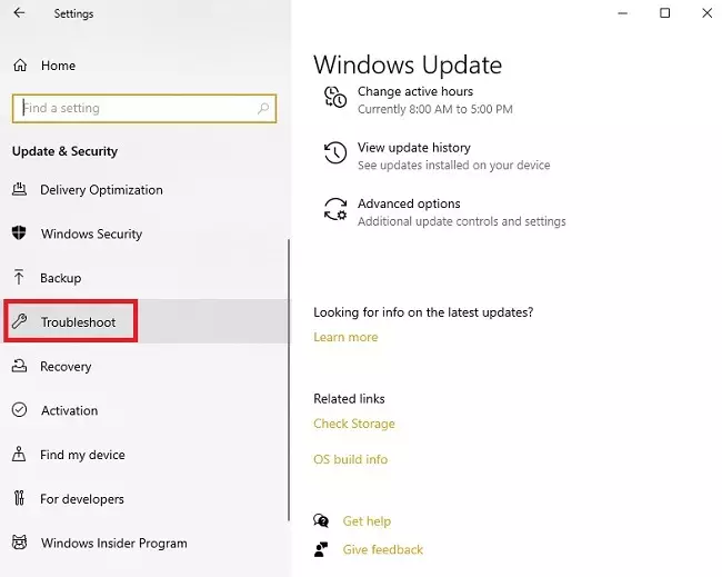 Ліквідацыю непаладак Windows 10 Update Праблемы ўстаноўкі