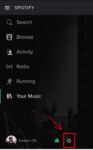 Android ആപ്പിനുള്ള Spotify.