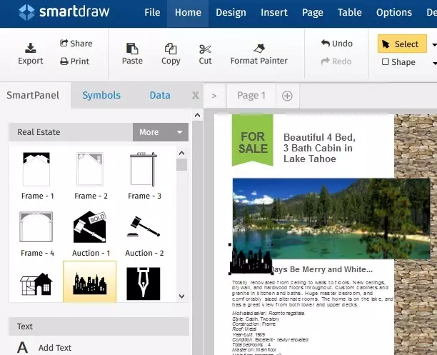 إنشاء Smartdraw الضمانات التسويقية