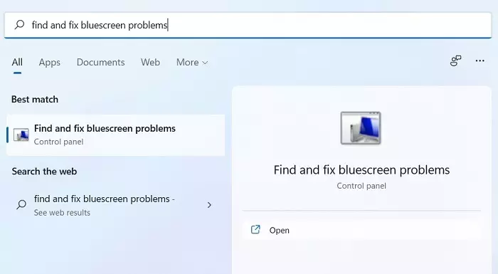 Kritikal nga Proseso nga Sayop Pagpangita Ug Pag-ayo sa Mga Problema sa Bluescreen Windows11