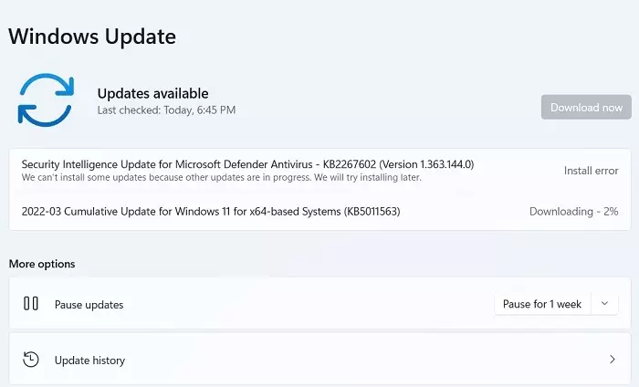 Kritikal nga Proseso nga Error Paghuman sa Mga Update sa Windows11