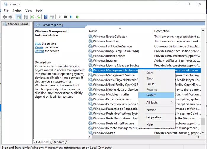 100 Cpu 使用率 Windows 10 Wmi 提供程序主機服務