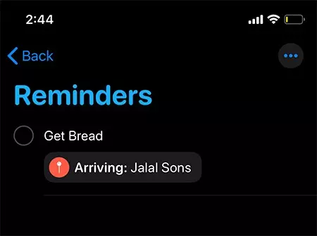 Przypomnienia oparte na lokalizacji Przypomnienie Ios