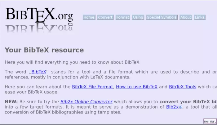 Emacs Latex 21 Bibtex-Website