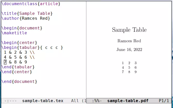 Emacs Latex 03 Dokument Emacs Tex