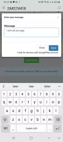 Majukan Sms Android Dimonvideo Cloud Balas Hantar Mesej