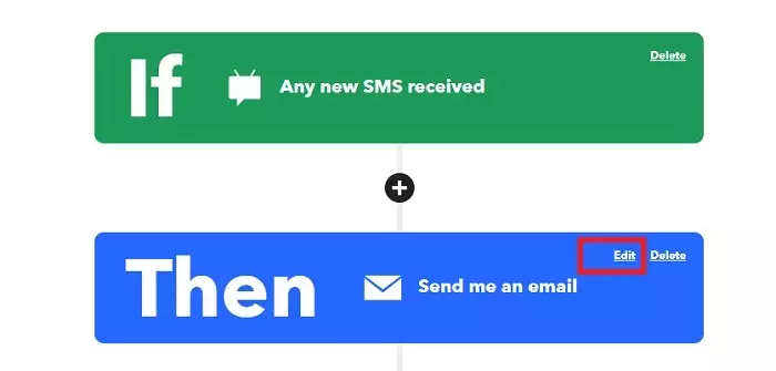 Antaŭen Sms Android Ifttt Se Tiam Redaktu