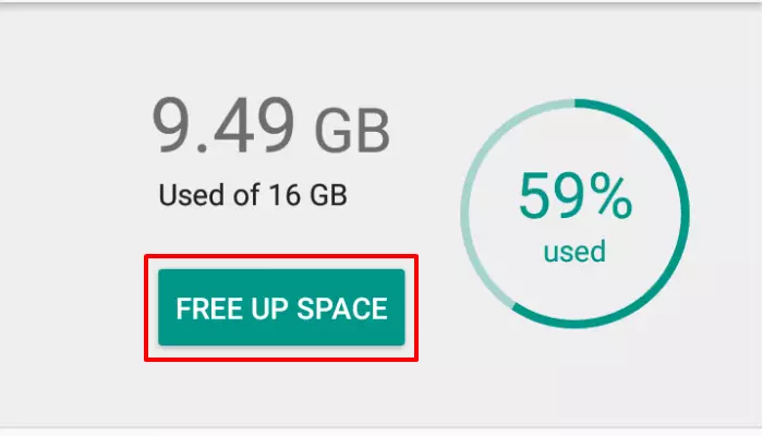 android-space-freeupspace button