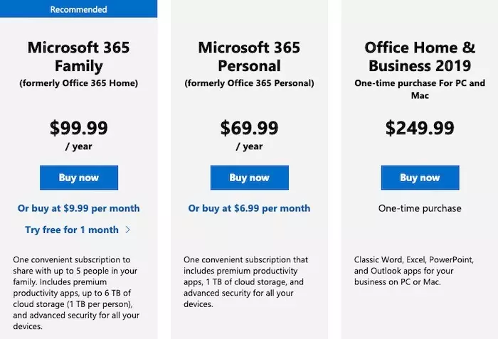 Що таке Microsoft 365 Personal Pricing