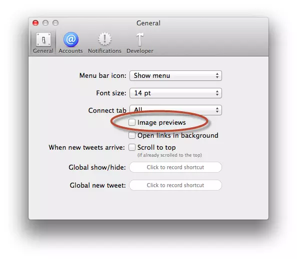 禁用圖像預覽-twitter-mac
