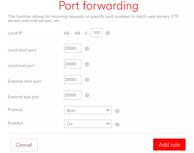 how-to-forward-port-on-router-virgin-ynstellings