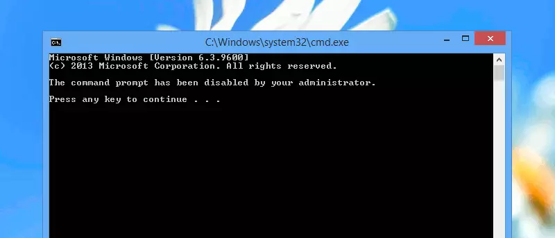 Cómo deshabilitar el símbolo del sistema en Windows 6109_1