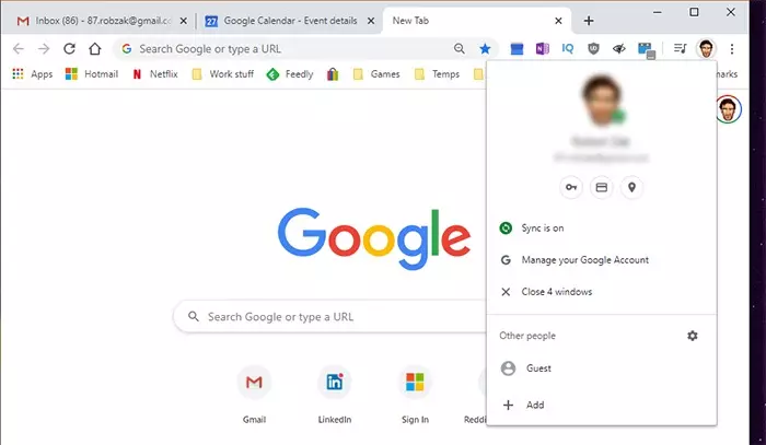 Pievienot kalendāra notikumu Chrome universālā lodziņa Cal New 2