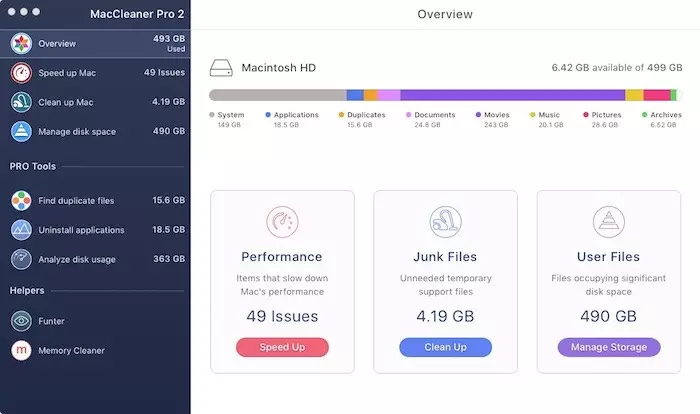 Imbasan Maccleaner Pro2 Selesai