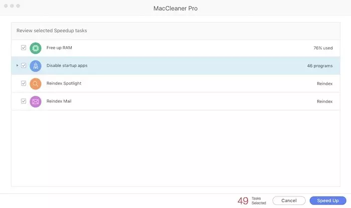 Maccleaner Pro2 Speedup2