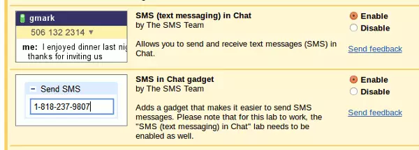 gchat-иштетүү-sms